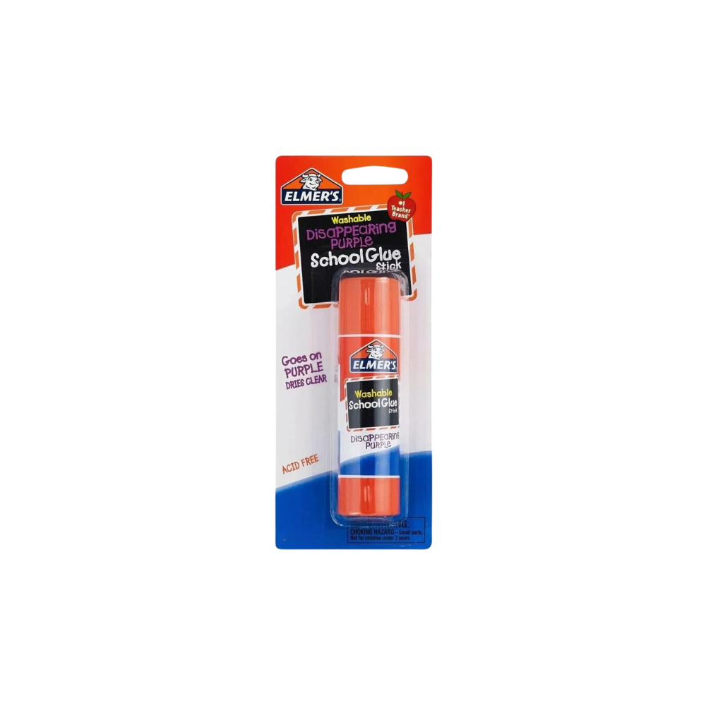 LÁPIZ ADHESIVO COLOR MORADO MARCA ELMERS SCHOOL GLUE BARRA DE 6GR 1 PI ...